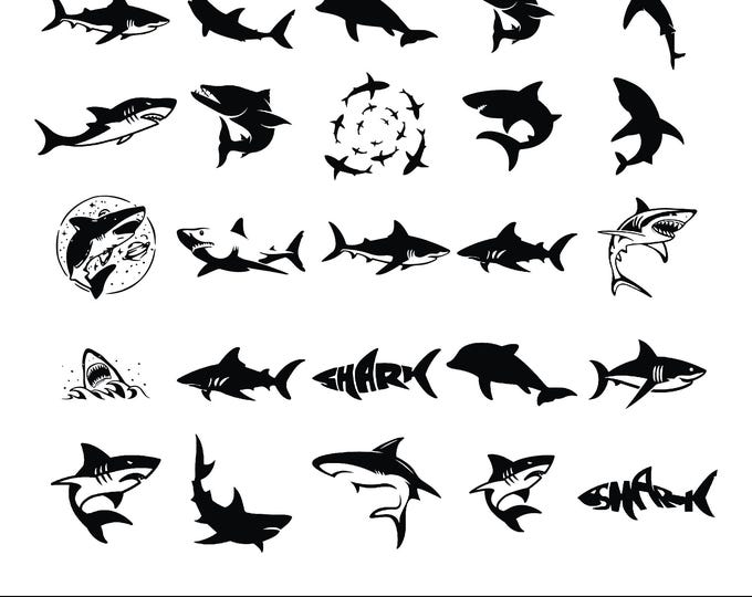 Shark Svg Shark Png Shark Svg Cut File Cricut Bundle Free Commercial ...