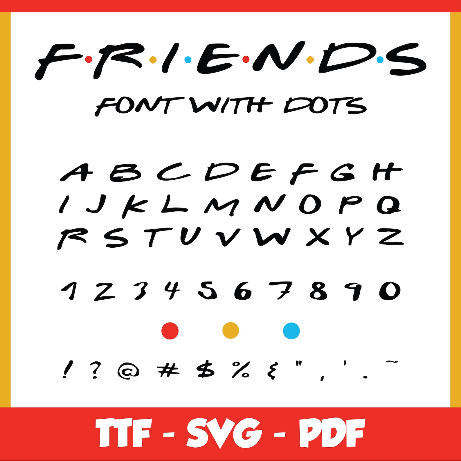 Friends Font, Friends Font for Cricut, Friends Font SVG, Cricut Font ...