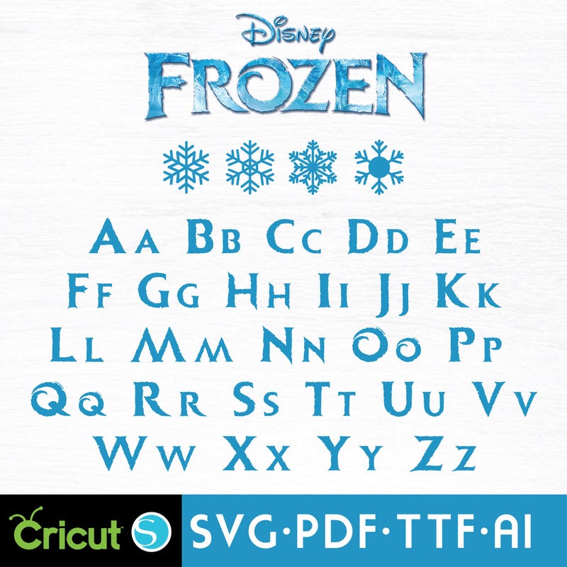 Frozen Alphabet - Etsy