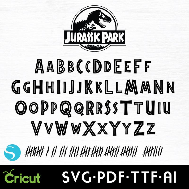 Jurassic Park Font - Etsy