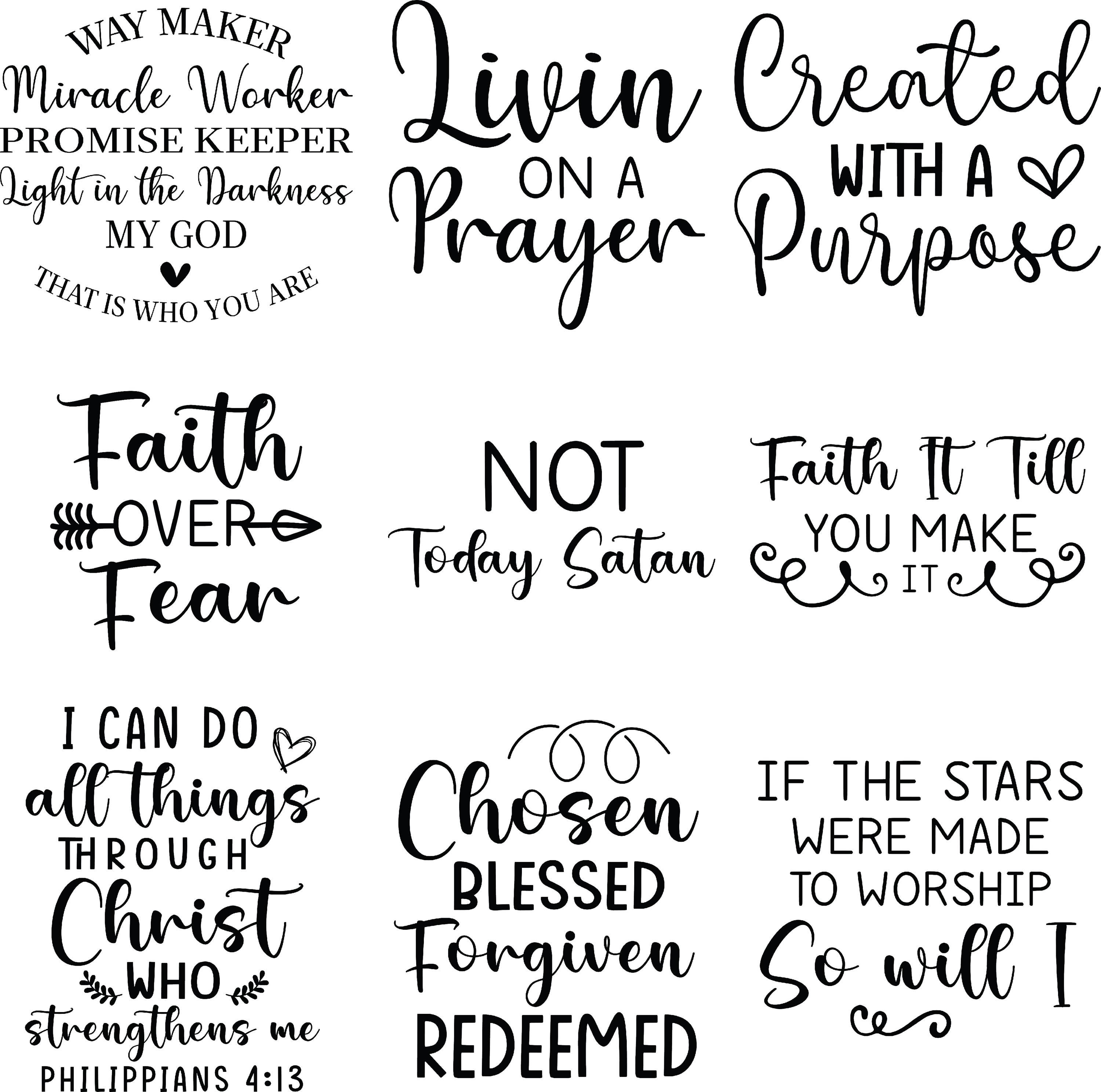 Christian Bundle SVG, Scripture Bundle, Instant Download, Bible Verse ...