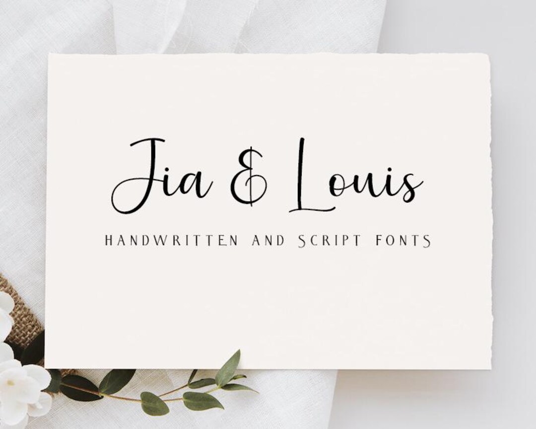 Script Font, Font With Hearts, Font With Tails, Heart Font, Wedding ...