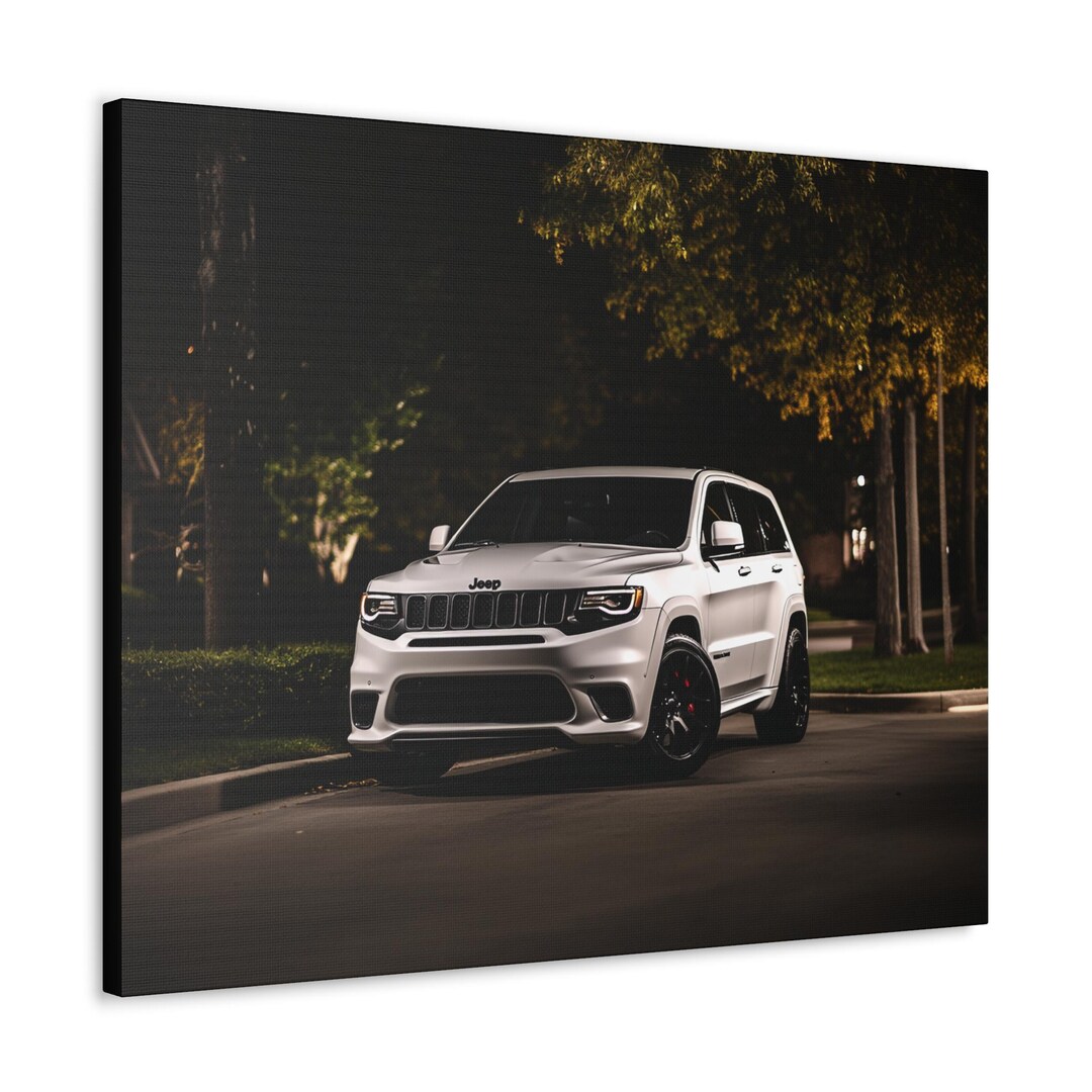 Jeep Grand Cherokee SRT Canvas Print: Mopar Garage Art - Etsy