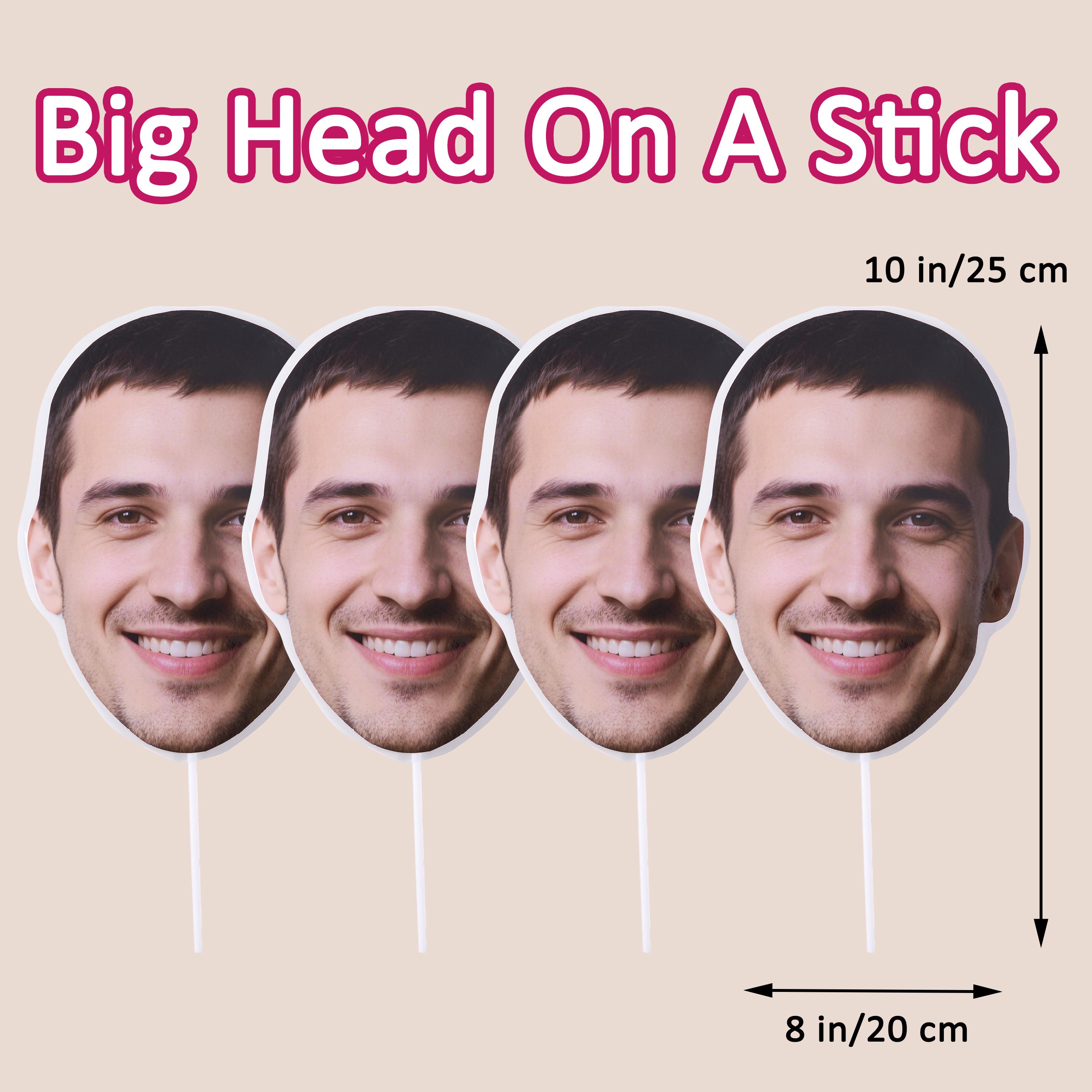 Face on A Stick Big Head Cutouts Big Head Graduation Face Bachelorette ...