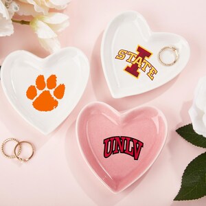 Custom School Dish, Handmade College Trinket Ring Dish With ...