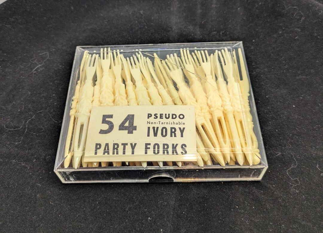 Mid-century Pseudo Set of Pseudo Ivory Party Forks (54) - Etsy