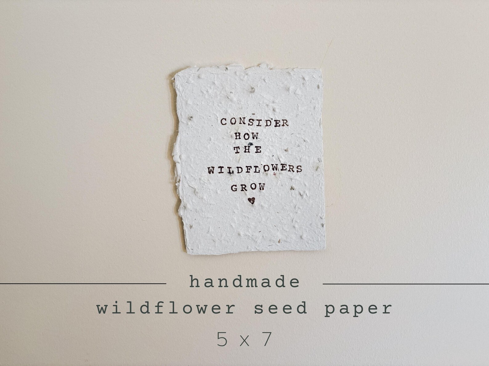 Wildflower Seed Paper: Plantable Paper Christian Gift for Faith, Hope ...