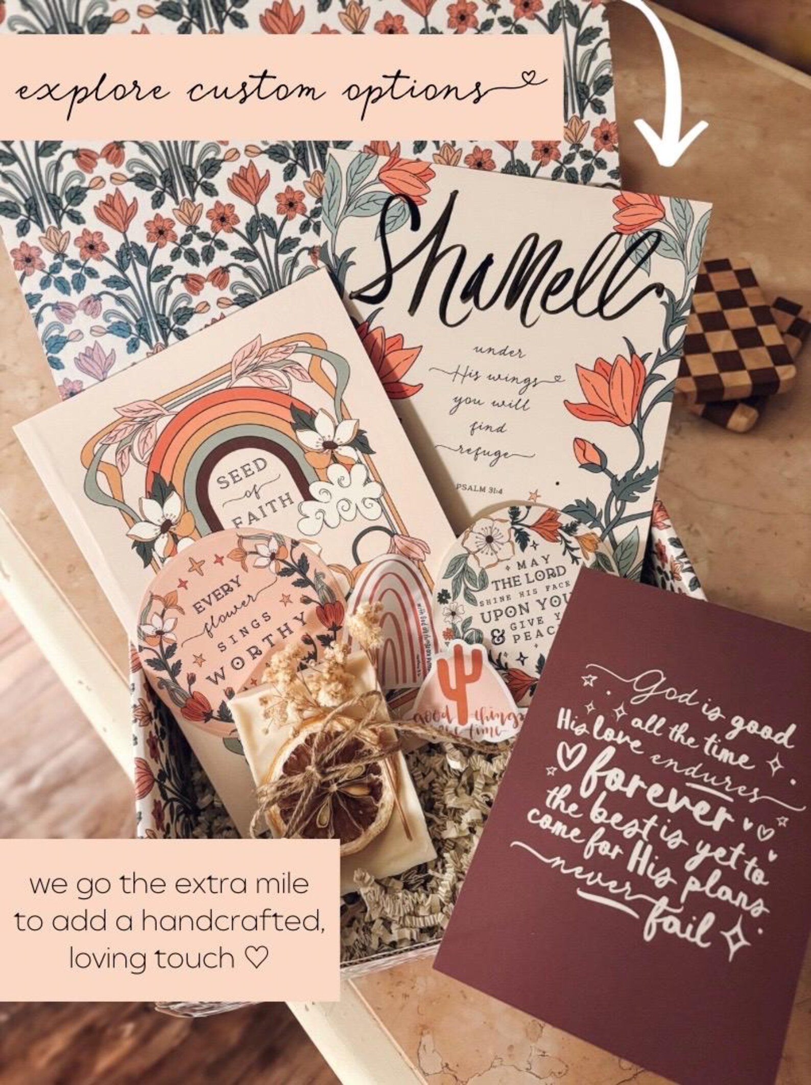 Build A Blessing Box Christian Prayer & Care Gift Hug in A Box Hygee ...