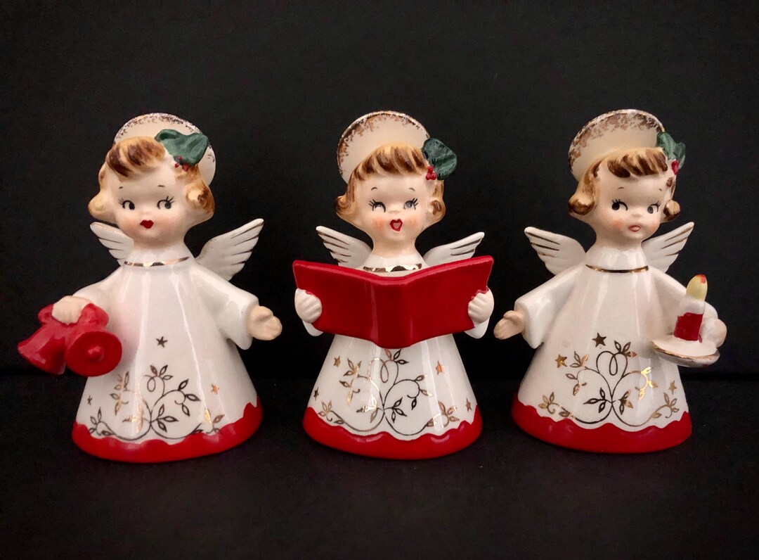 Napco 1957 Angel Bells in Original Box MCM Midcentury - Etsy