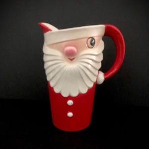Holt Howard Vintage Christmas Merry Whiskers Santa Pitcher and Mug Set ...