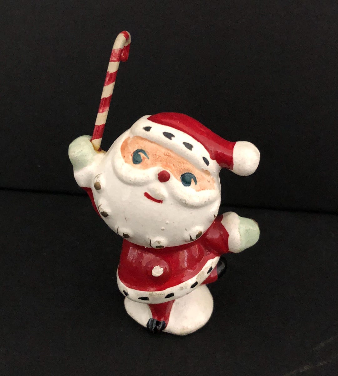 Holt Howard Miniature Santa Dancing With Candycane MCM Midcentury - Etsy
