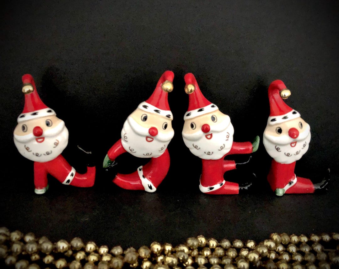 Holt Howard Atomic Santa Noel Candeholders MCM Midcentury - Etsy