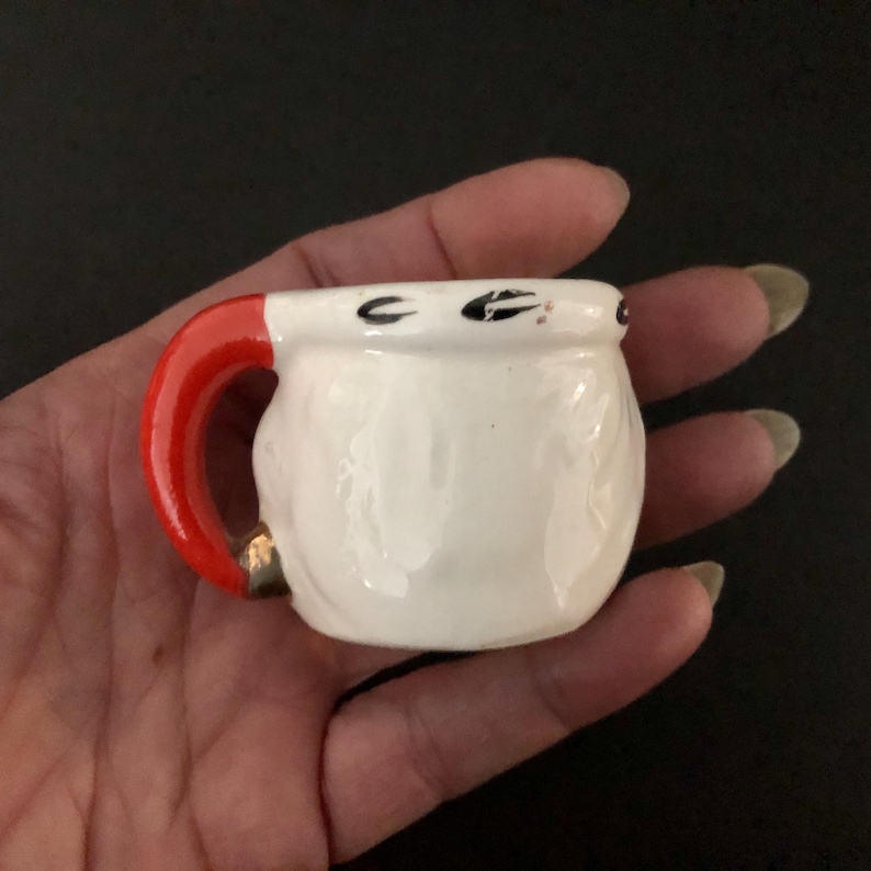 Lefton Vintage Christmas Santa Miniature Mug Shot Glass Barware MCM - Etsy