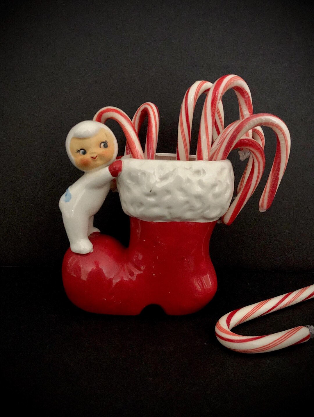 Holt Howard Snowbaby Santa Boot Planter MCM Midcentury Snowbabies - Etsy