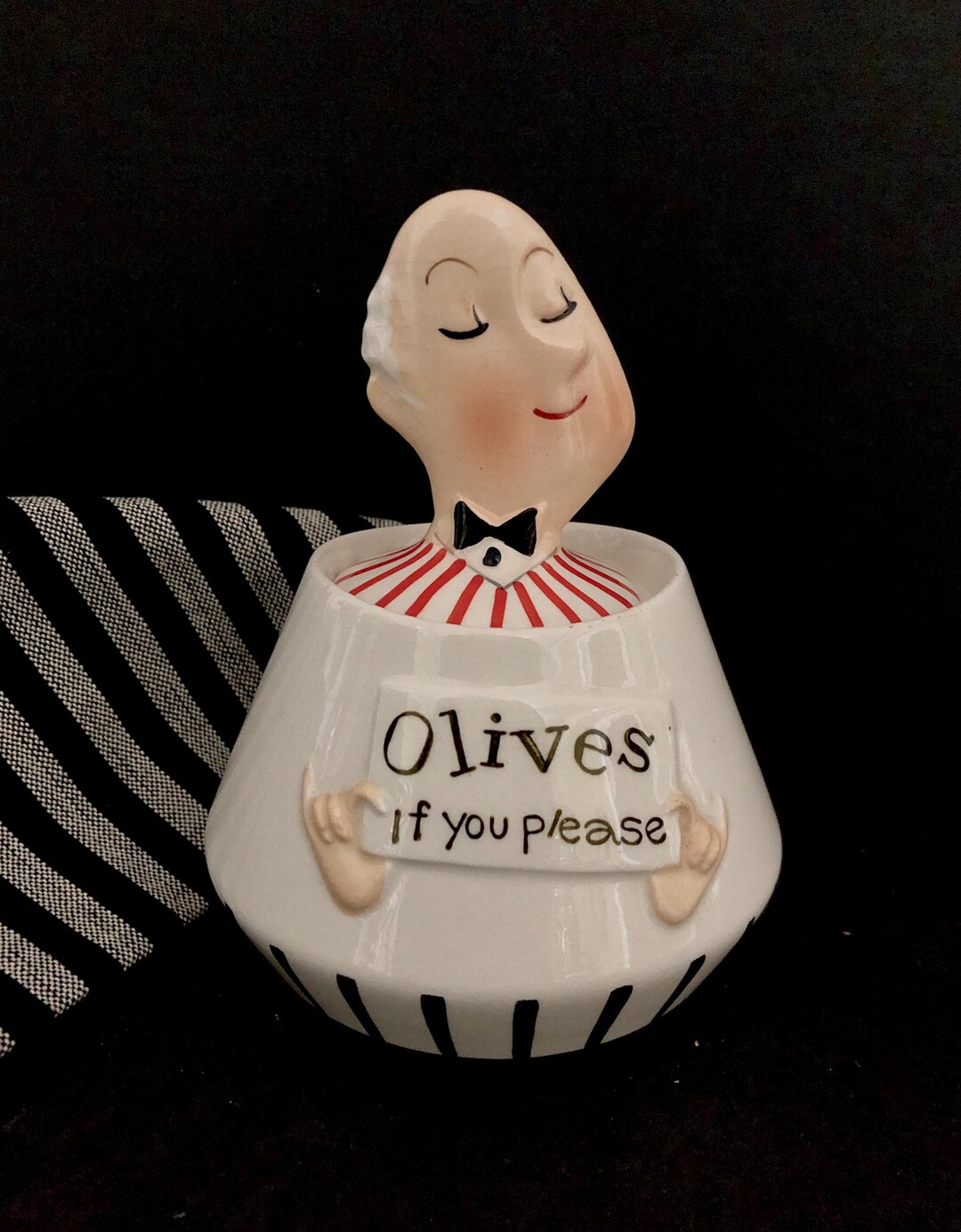 Holt Howard Jeeves the Butler If You Please Olive Container MCM ...