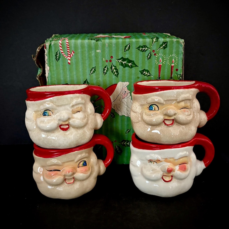 Holt Howard Santa Set - Etsy