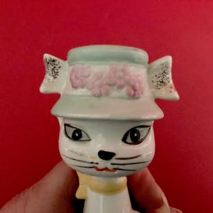 Vintage Cats in Hats Vintage Salt Pepper Set Christmas MCM Midcentury ...