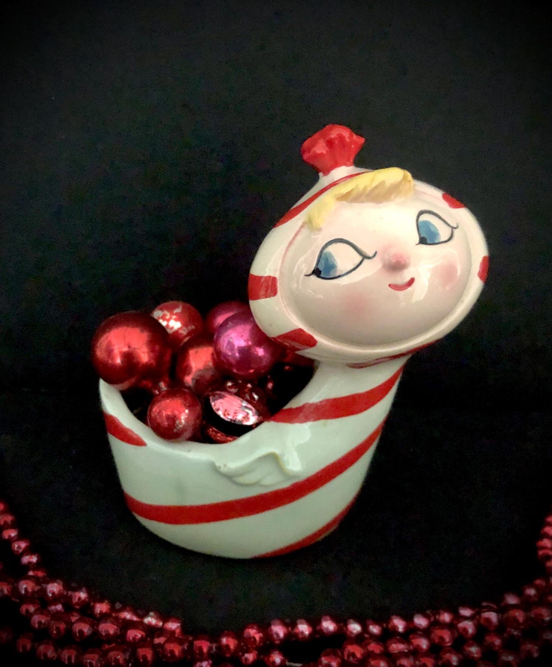 Holt Howard Candycane Lil Angel Vintage Christmas Planter MCM ...