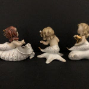 Older Lefton Vintage Mermaids on Shells MCM Midcentury - Etsy