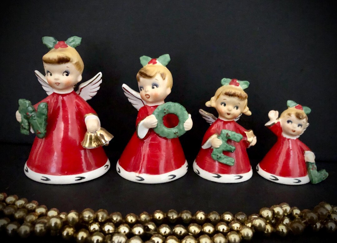 Napco 1956 Noel Angel Bells With Repairs MCM Midcentury - Etsy