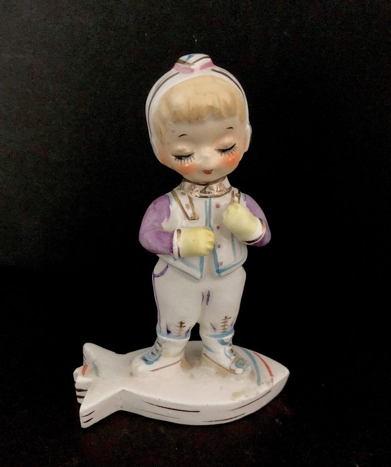 Marilyn Consco Vintage Astronaut Girl in Lavender Shirt MCM Midcentury ...