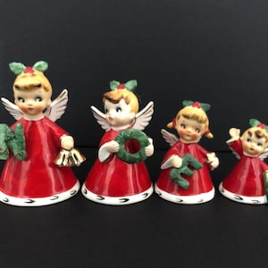 Mint Napco Noel Angel Bells in Original Box MCM Midcentury - Etsy