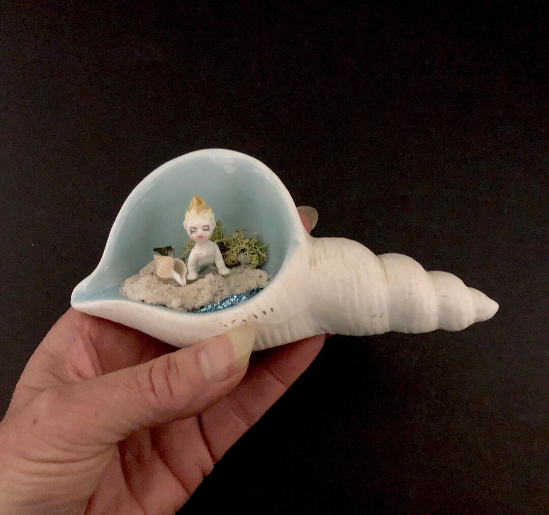 Vintage Mermaid Miniature Vignette - Etsy