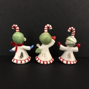 Lefton Vintage Christmas Candycane Kids With Mittens MCM Midcentury ...