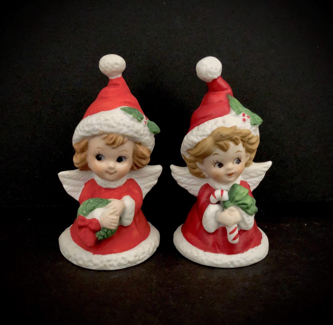 Lefton Vintage Christmas Petite Angel Bells MCM Midcentury - Etsy