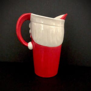 Holt Howard Vintage Christmas Merry Whiskers Santa Pitcher and Mug Set ...