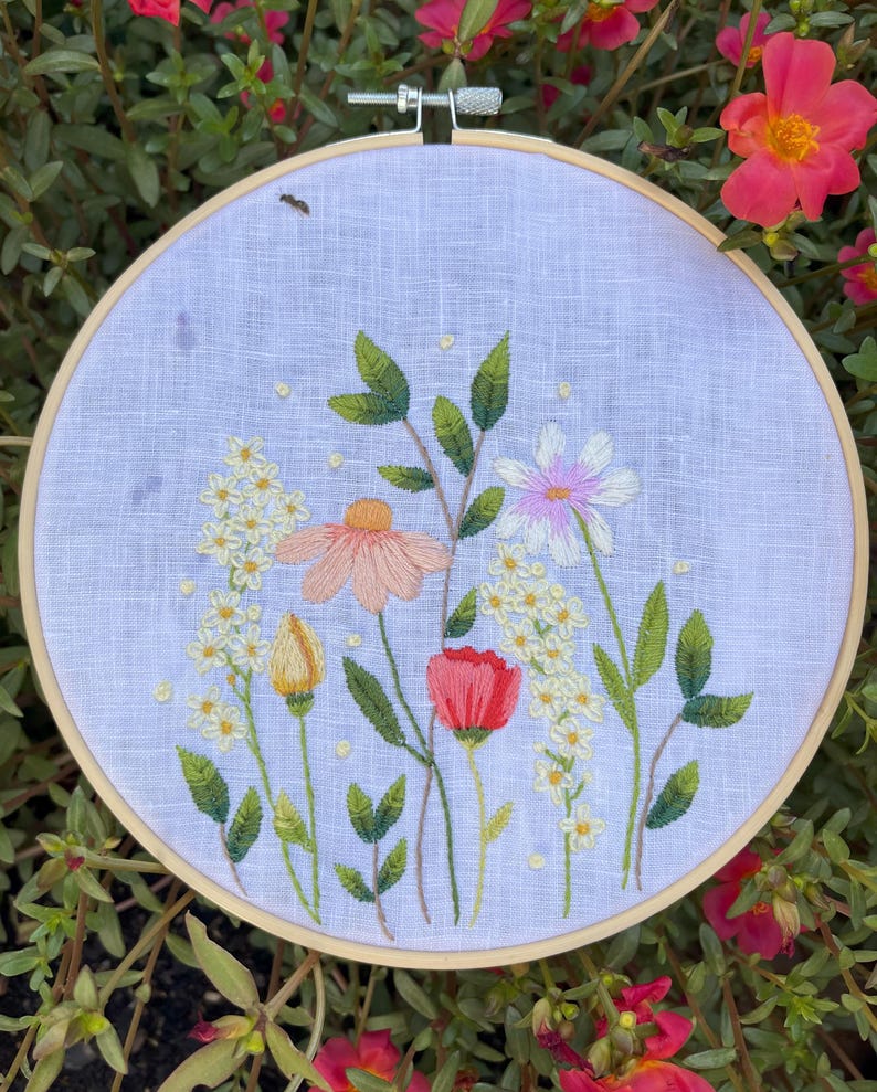 Embroidery: Cute Wild Flowers | PDF Pattern (instant Download) | Easy ...