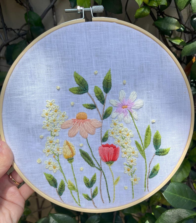 Embroidery: Cute Wild Flowers | PDF Pattern (instant Download) | Easy ...