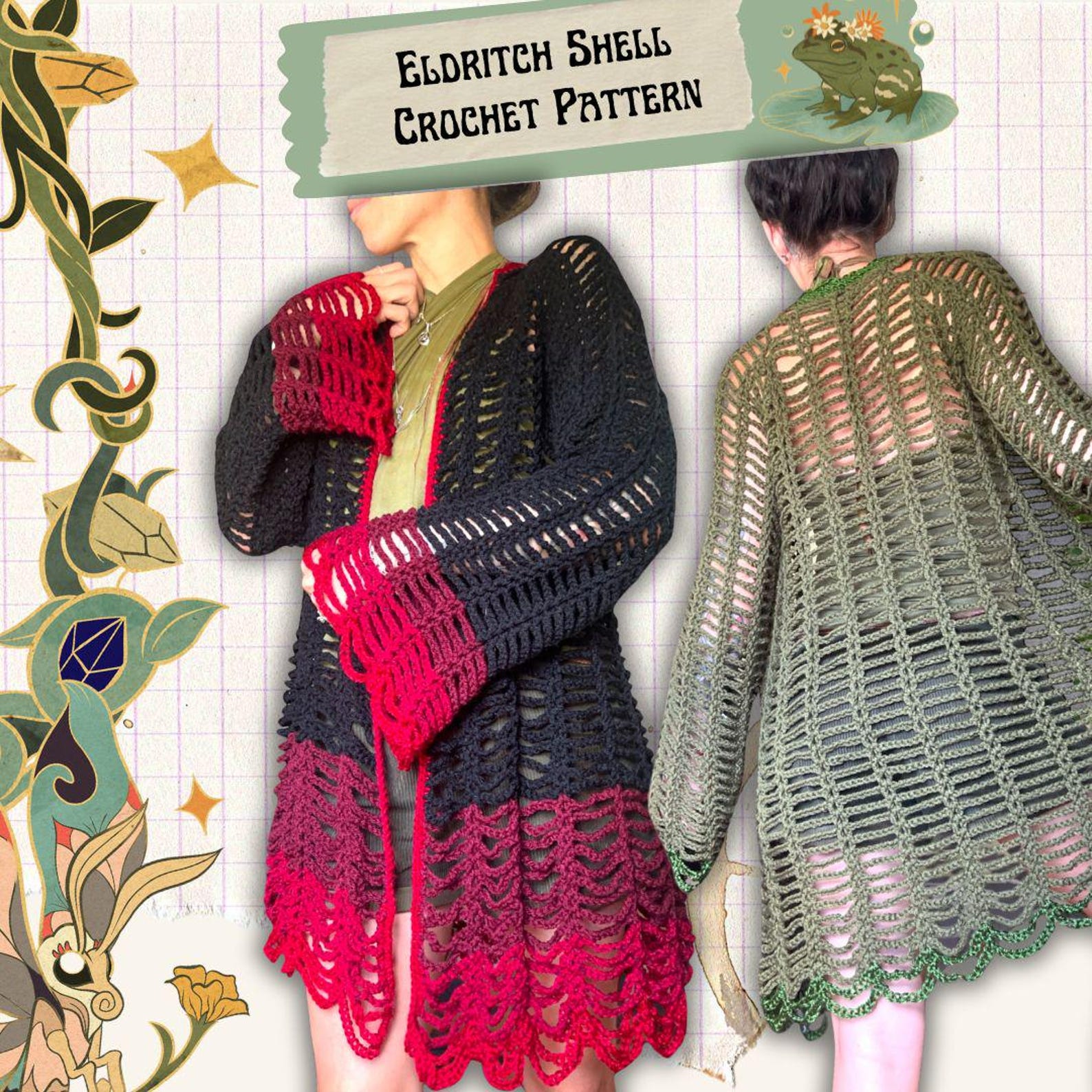 The Eldritch Shell Crochet Pattern - NOT A PHYSICAL PRODUCT - - Etsy