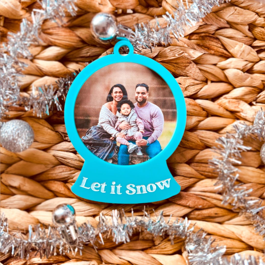Custom Snow Globe Picture Frame | Christmas Gifts | Christmas Frames ...