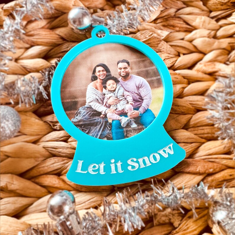 Custom Snow Globe Picture Frame | Christmas Gifts | Christmas Frames ...