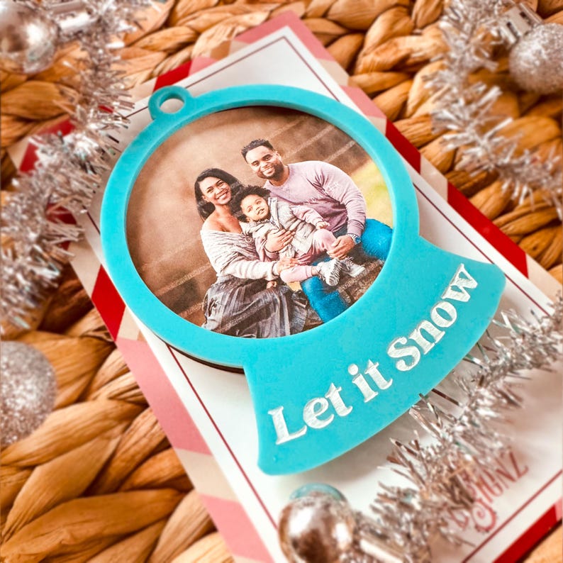 Custom Snow Globe Picture Frame | Christmas Gifts | Christmas Frames ...