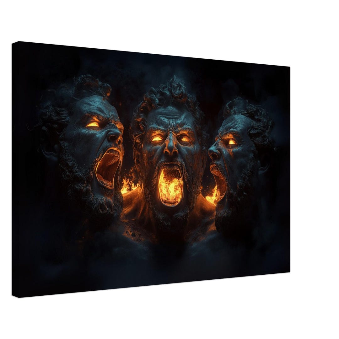 Greek Fire Gods Canvas – Mythical Power, Divine Rage & Transformational ...