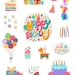 Birthday Printable Stickers PNG Printable - Etsy