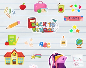 Back to School Printable PNG Stickers and Designs for Teachers and ...