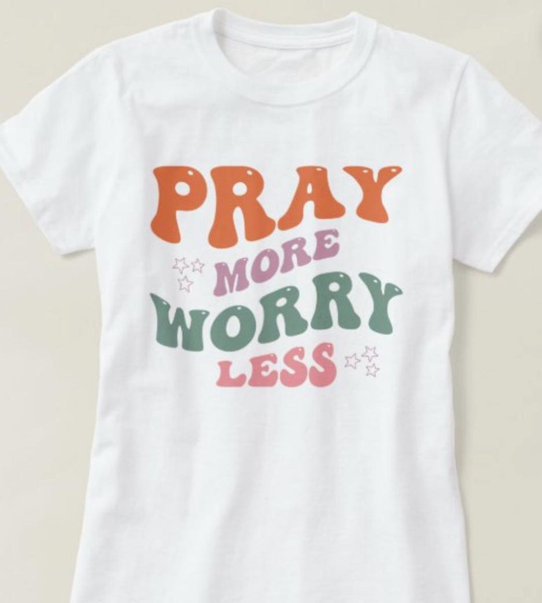 Pray More Worry Less PNG - Etsy