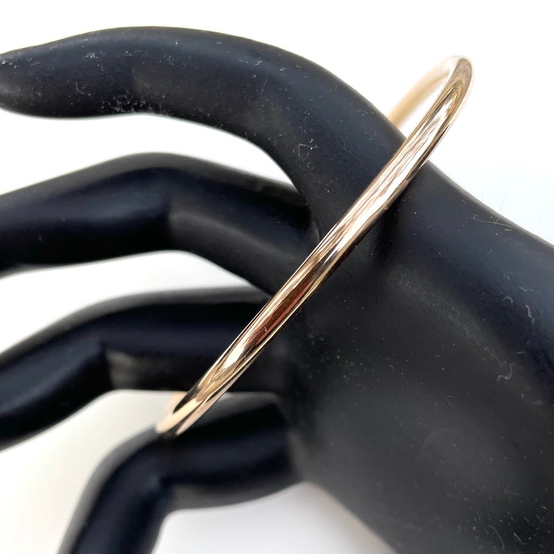 Gold Wire Bangle - Etsy