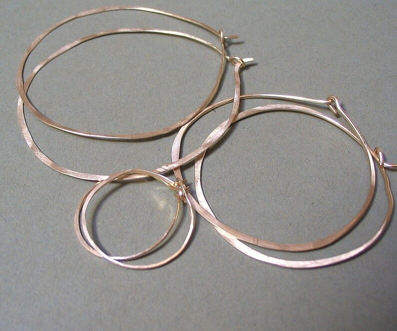 BIG 14K Gold Filled Hoops | Etsy