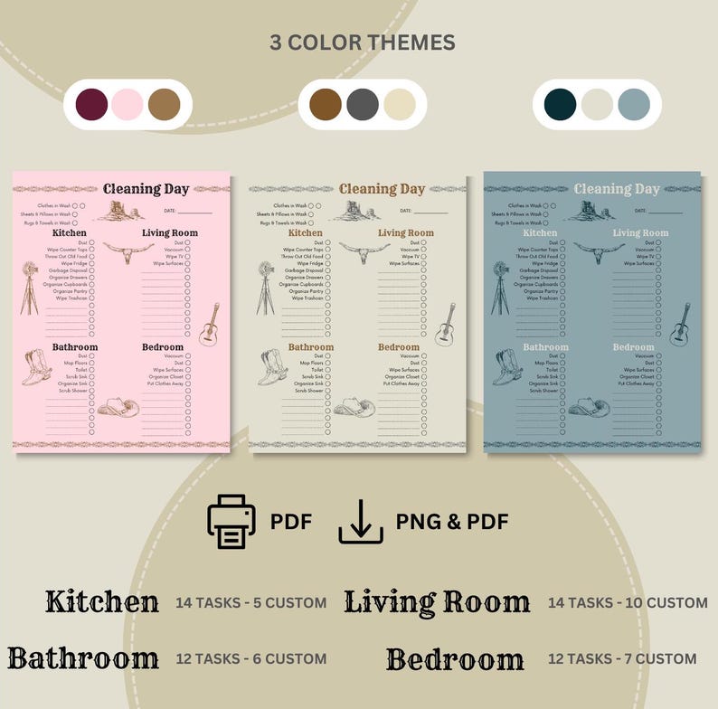 Cleaning Checklist Apartment Personal Cleaning List Room Cleaning ...