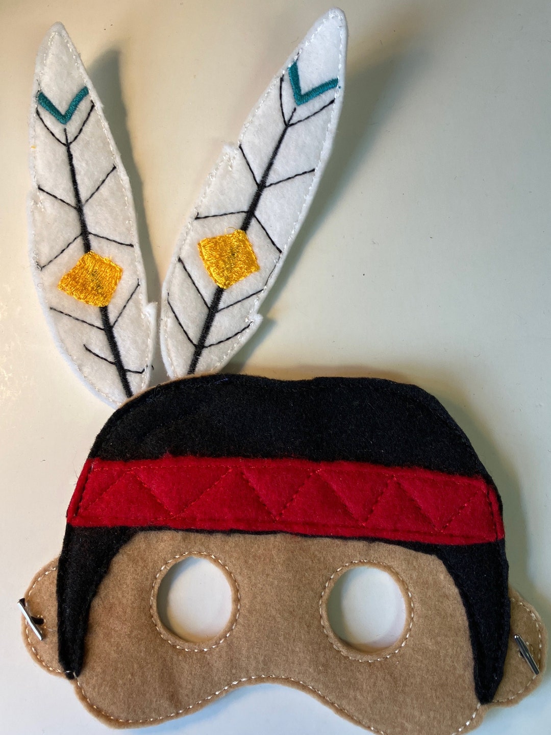 Felt Native American Mask - Etsy