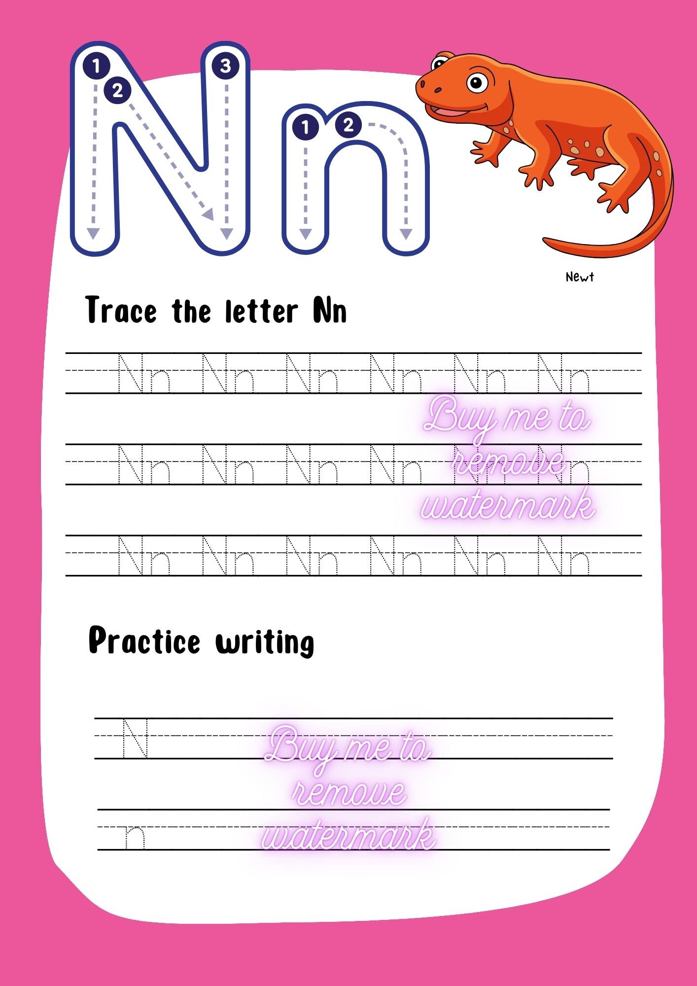 Learn to Write: Alphabet Book for Girls best for Ages 4 to 7 Years Old ...