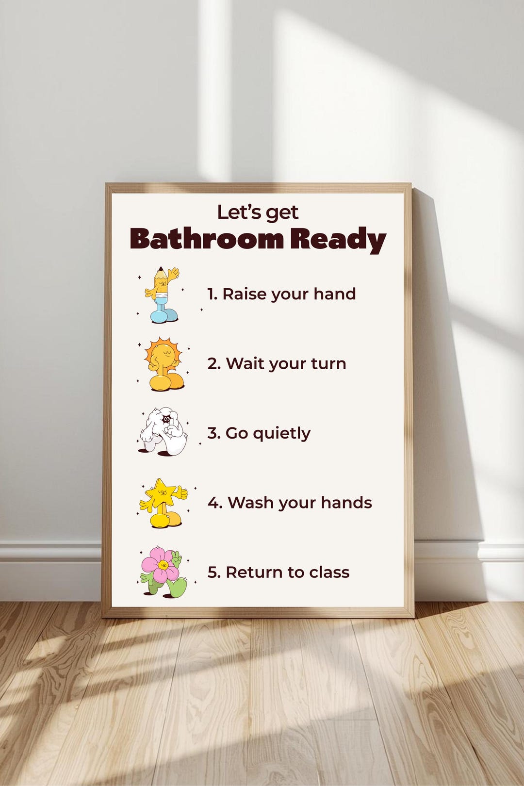 Bathroom Routine Poster – Classroom Visual Support – Bathroom Ready ...