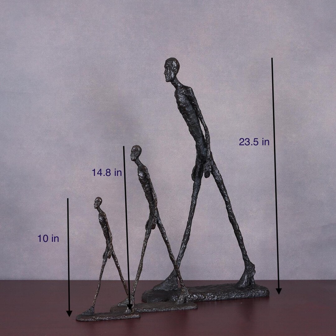 Bronze Giacometti's Walking Man Statue Elegant Abstract Art Sculpture ...