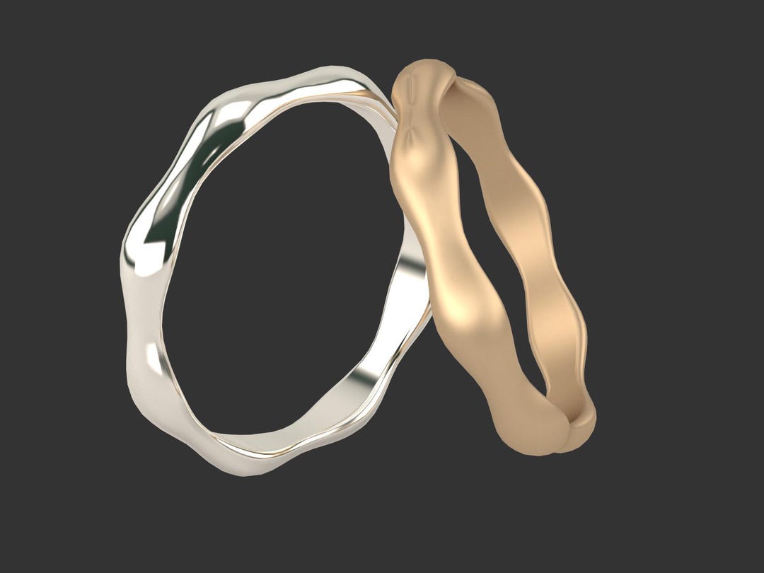 3D Printed Ring: Abstract Jewelry Design (STL, OBJ, STP Files) - Etsy