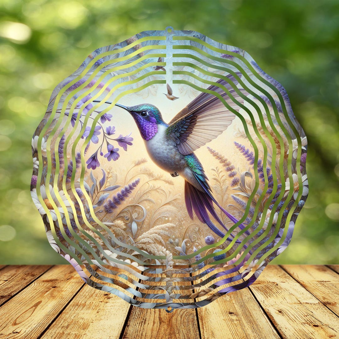 Hummingbird Wind Spinner PNG - Humming Bird Sublimation Design- Spring ...
