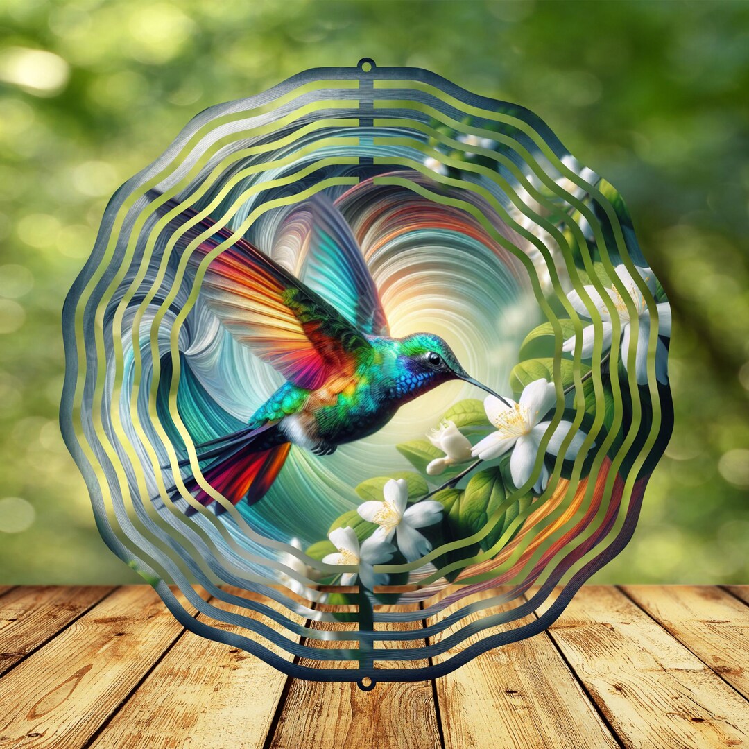 Hummingbird Wind Spinner PNG - Humming Bird Sublimation Design-square ...